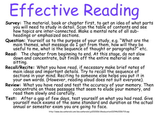 Study Skills Overview | PPT