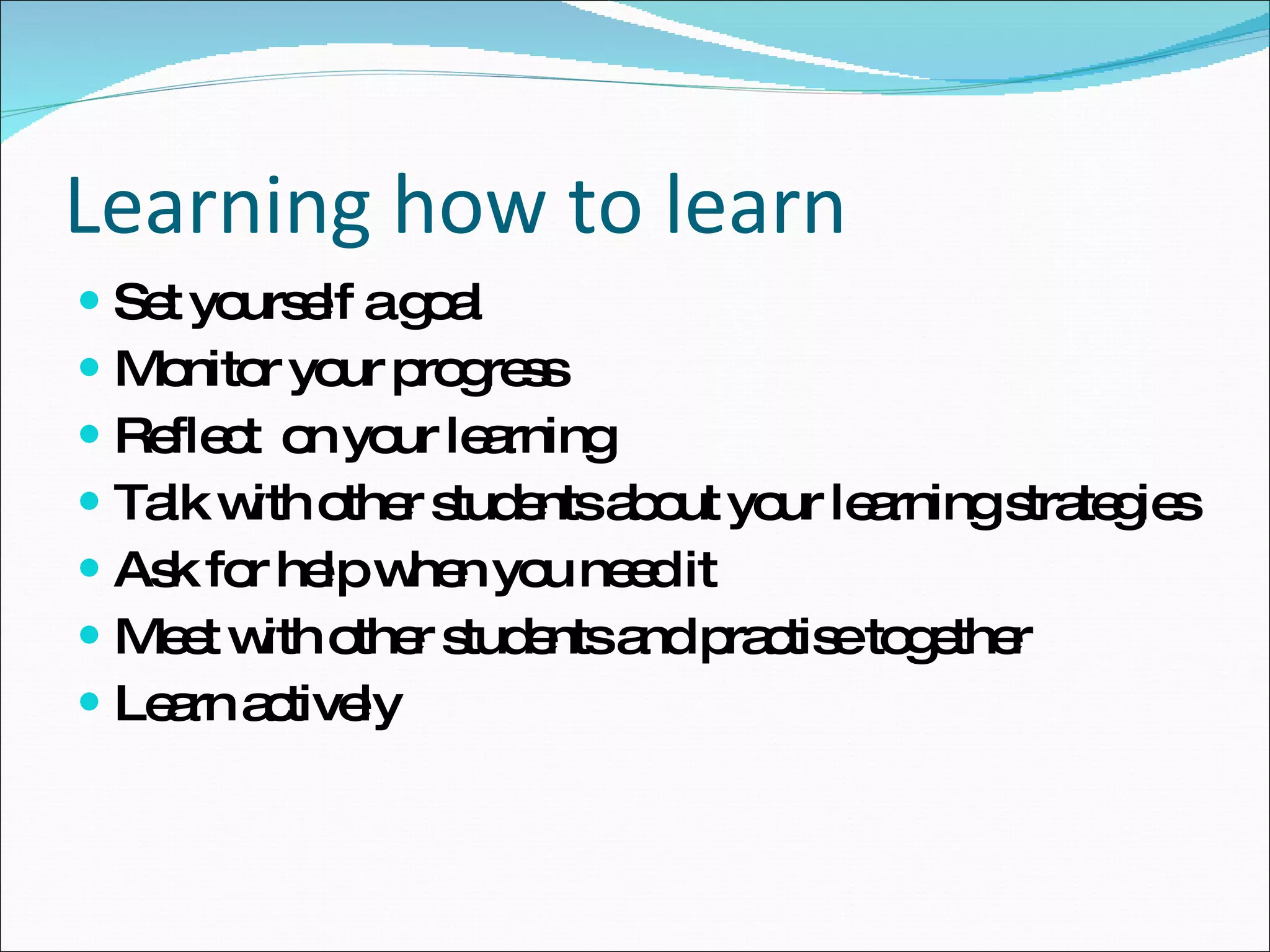 Study skills powerpoint | PPT