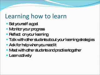 Study skills powerpoint | PPT