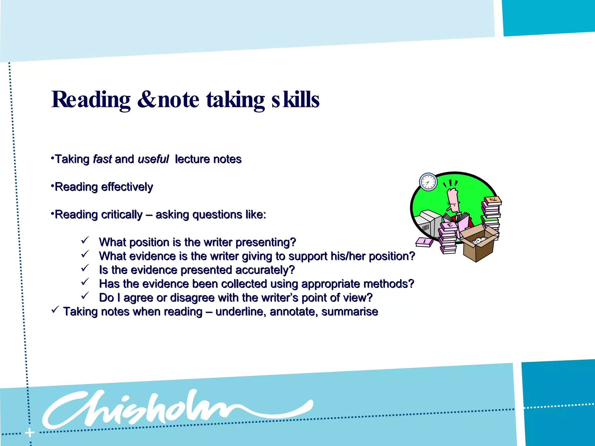 Study Skills Powerpoint | PPT