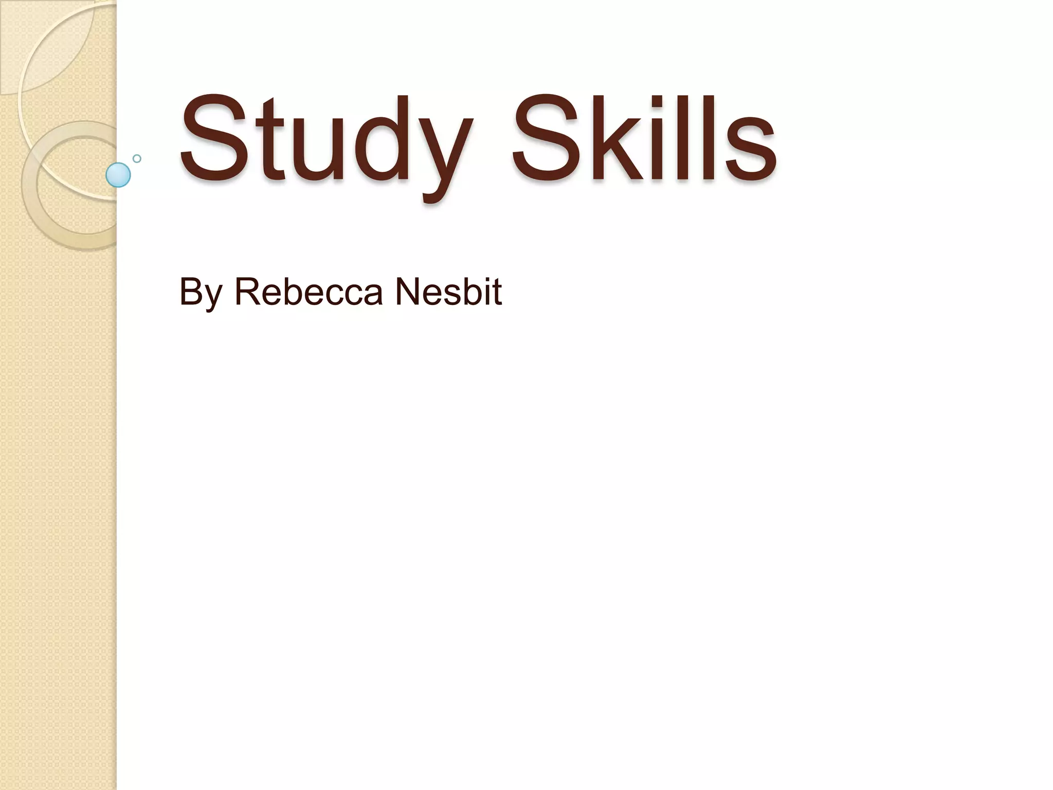 Study skillsppt | PPTX