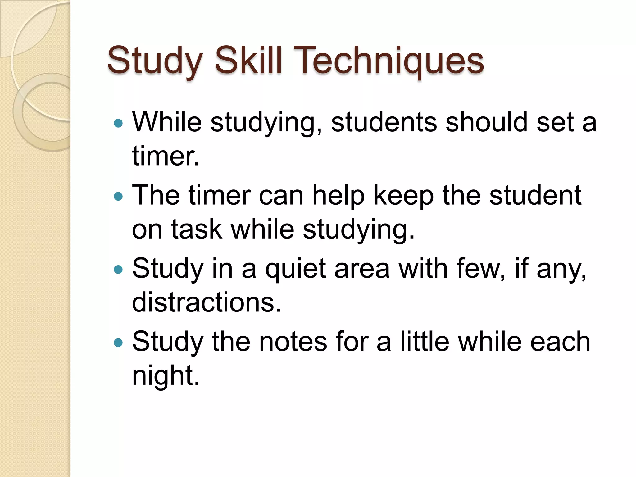 Study skillsppt | PPTX
