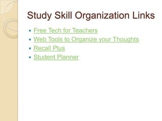 Study skillsppt | PPTX