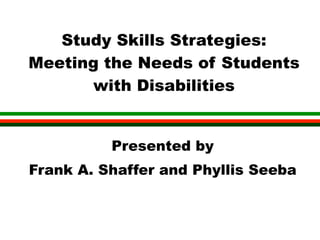 Study skillsuaa | PPT