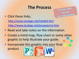 Study skills webquest | PPTX | Educational Assessment | Education