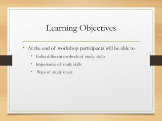 study skills workshop .ppt