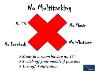 Study smarter not harder | PPT