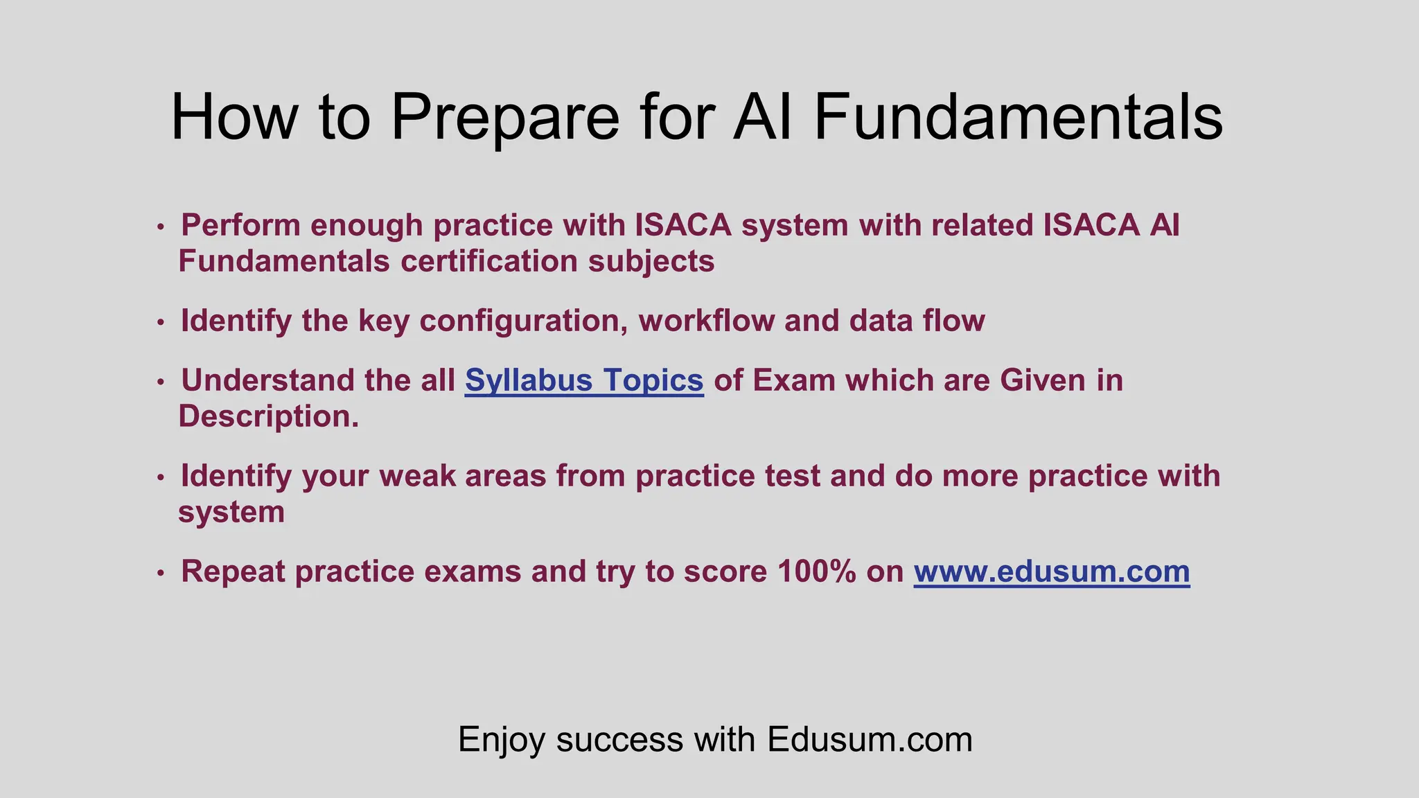 Study Smarter: Prepare for ISACA AI Fundamentals Certification.pdf