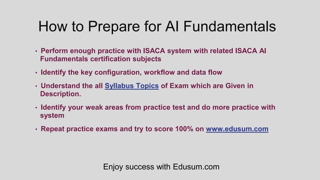 Study Smarter: Prepare for ISACA AI Fundamentals Certification.pdf