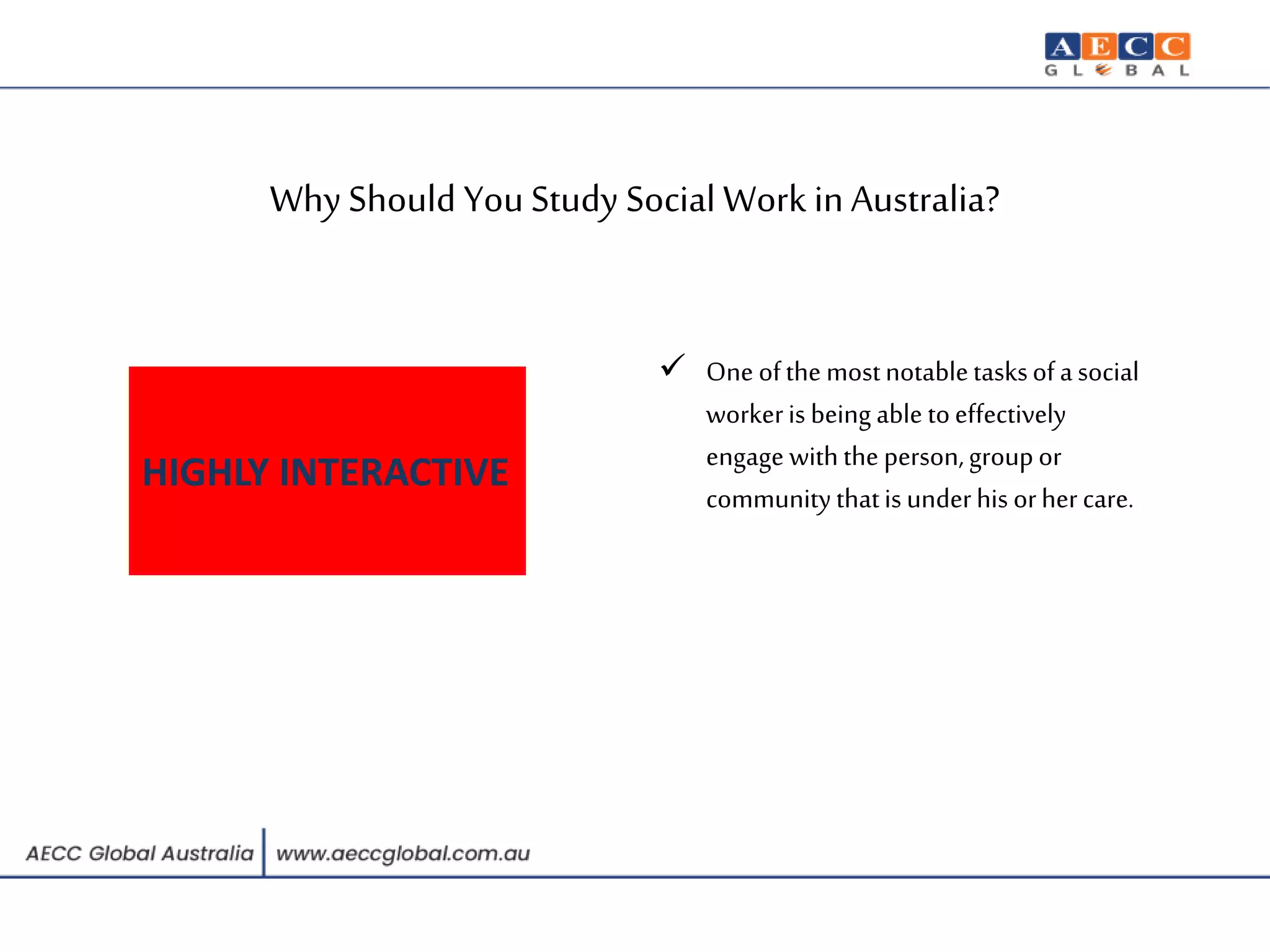 STUDY SOCIAL WORK IN AUSTRALIA | PPTX