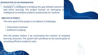 StudySync Presentation project tech idea next million dollar business ...