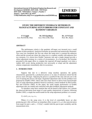 Study the different | PDF