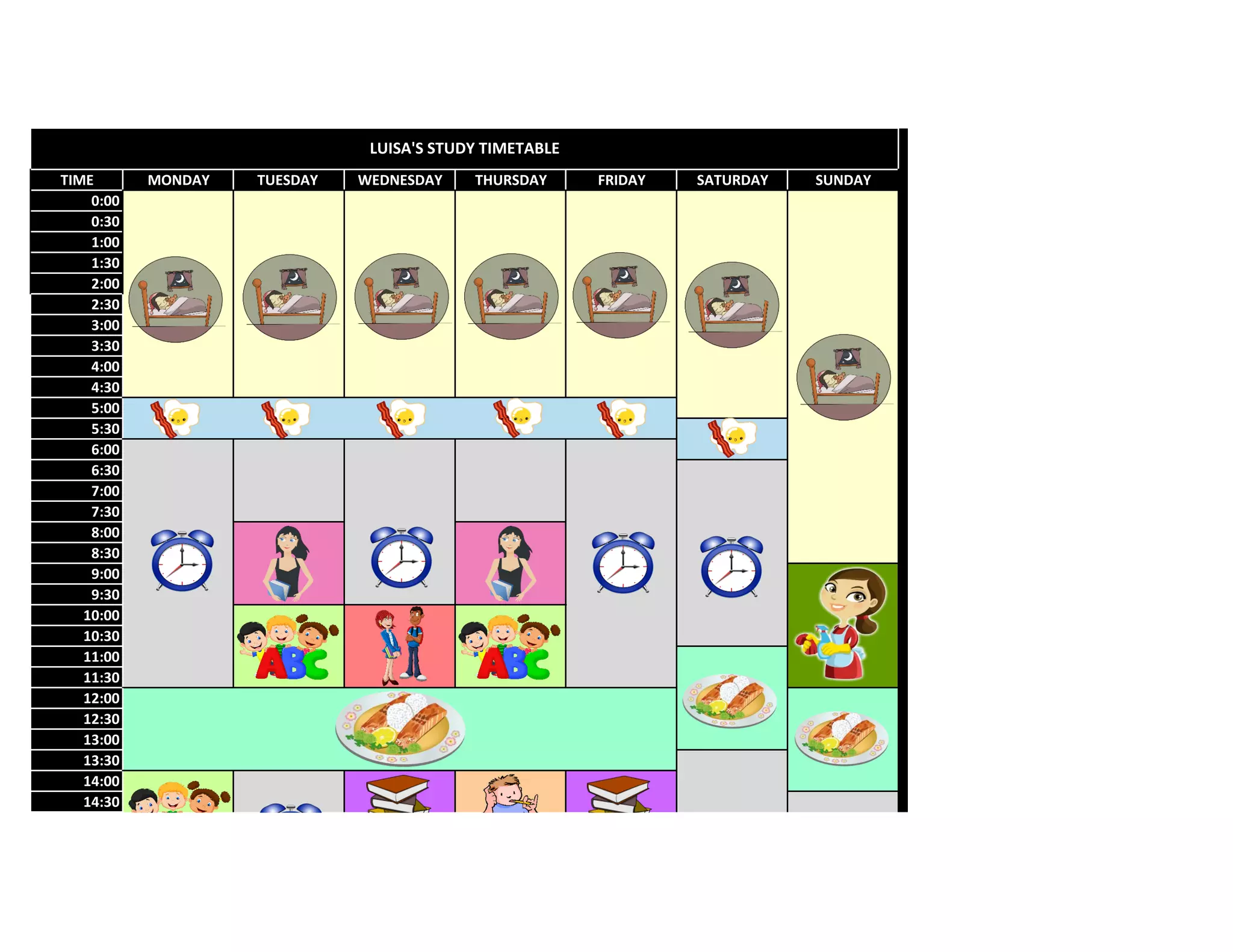 Study timetable | PPT