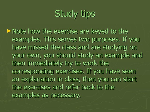 Study Tips | PPT