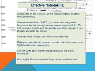 Study Tips to Succeed | PPTX