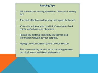 Study Tips to Succeed | PPTX