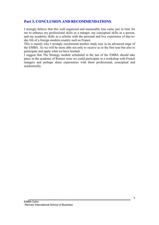 Study tour report | PDF