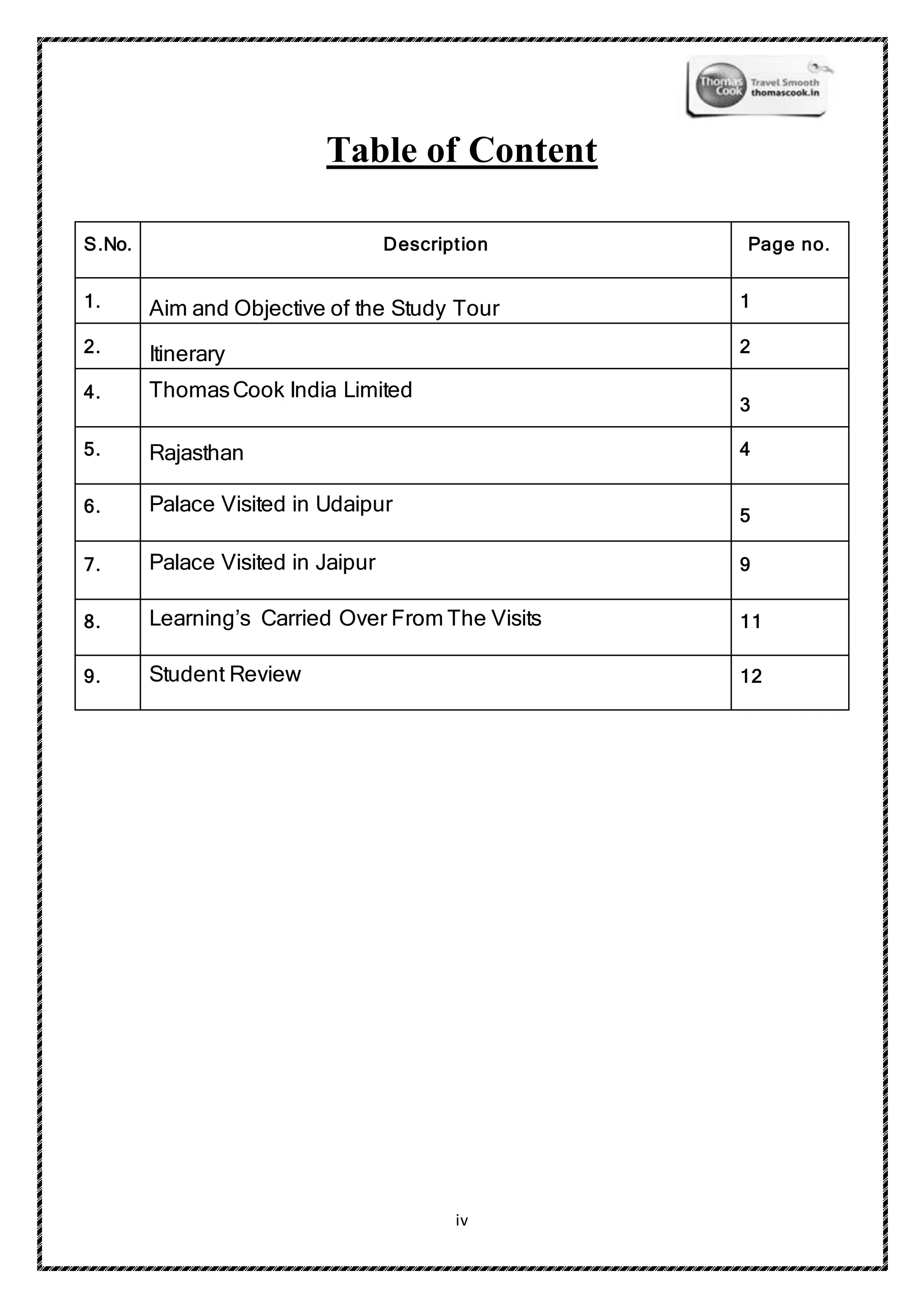 Study tour report | DOCX