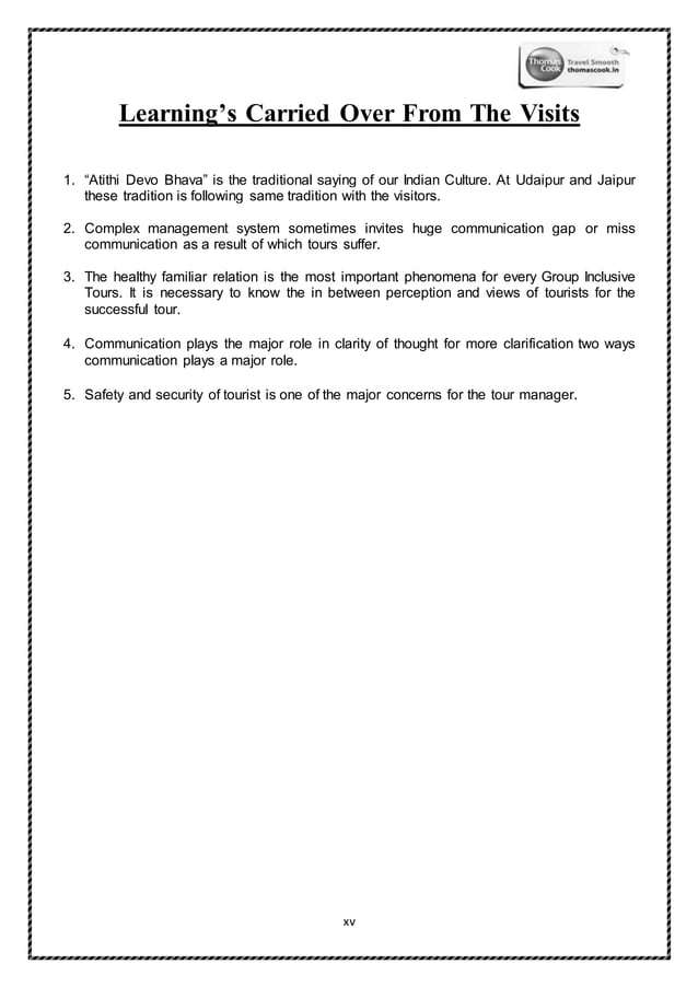 Study tour report | DOCX