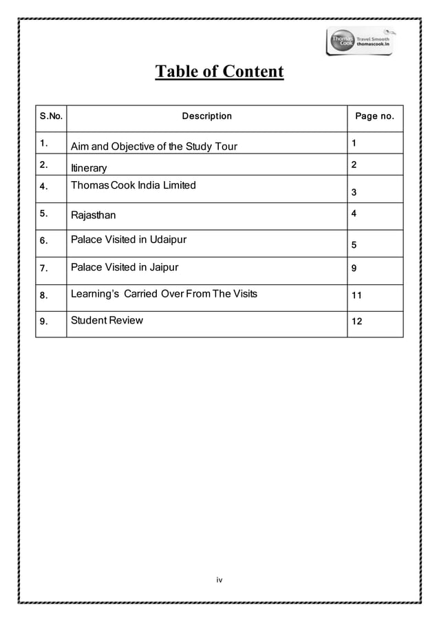 Study tour report | DOCX