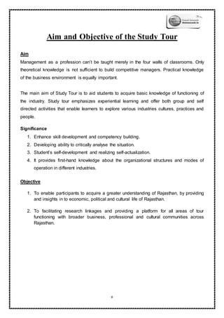 Study tour report | DOCX