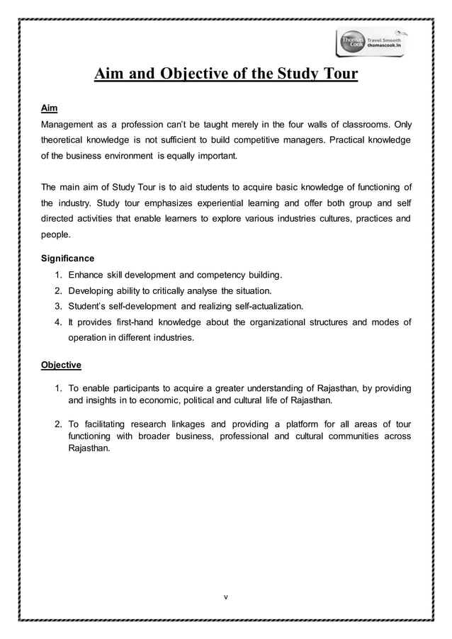 Study tour report | DOCX