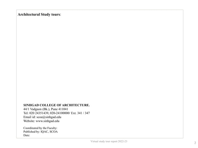 STUDY TOUR REPORT.pptx | Educational Assessment | Education