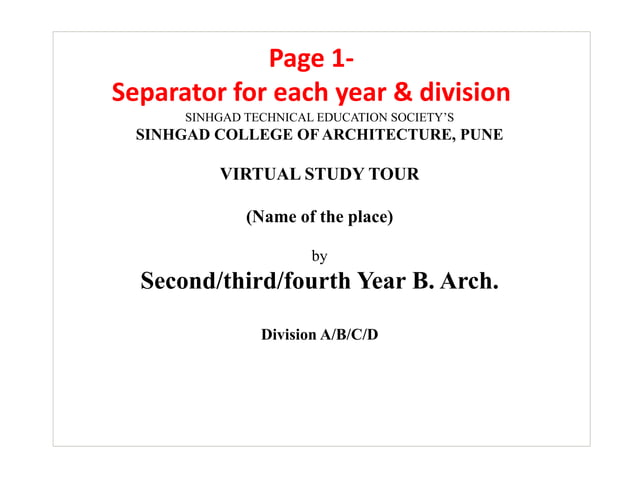 Study tour report fromat 2020-21BB 23.2.21 (1).pptx | Educational ...