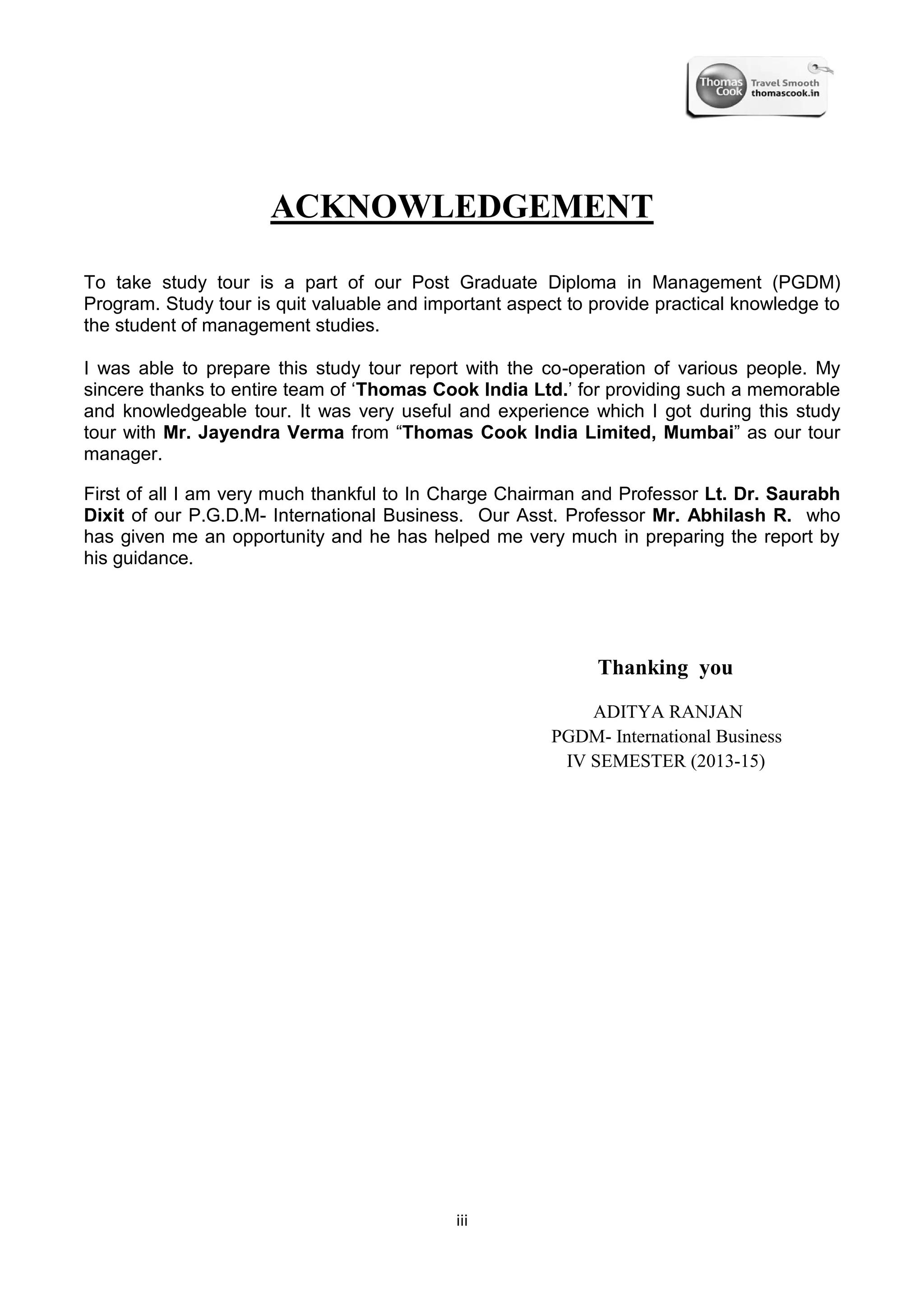 Study tour report_rajasthan | PDF