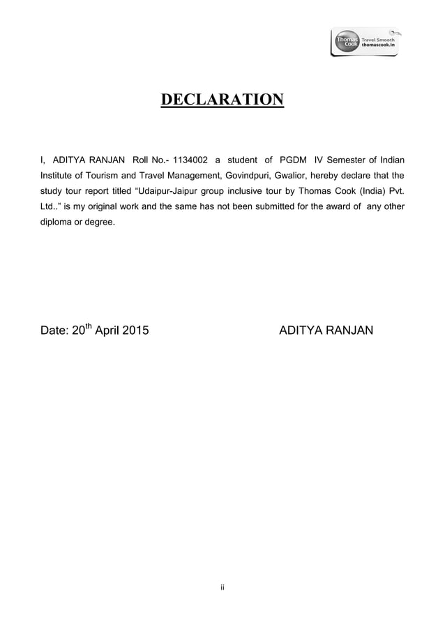 Study tour report_rajasthan | PDF