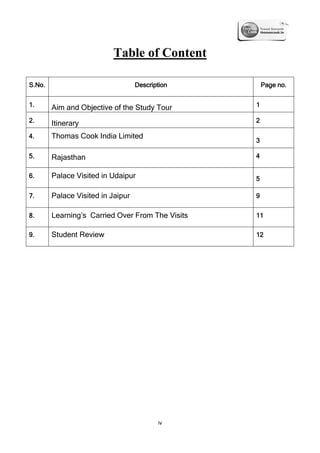 Study tour report_rajasthan | PDF