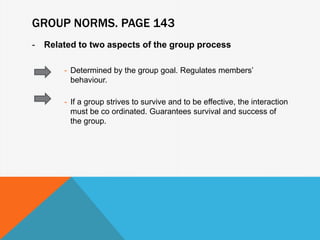 Group dynamics | PPT