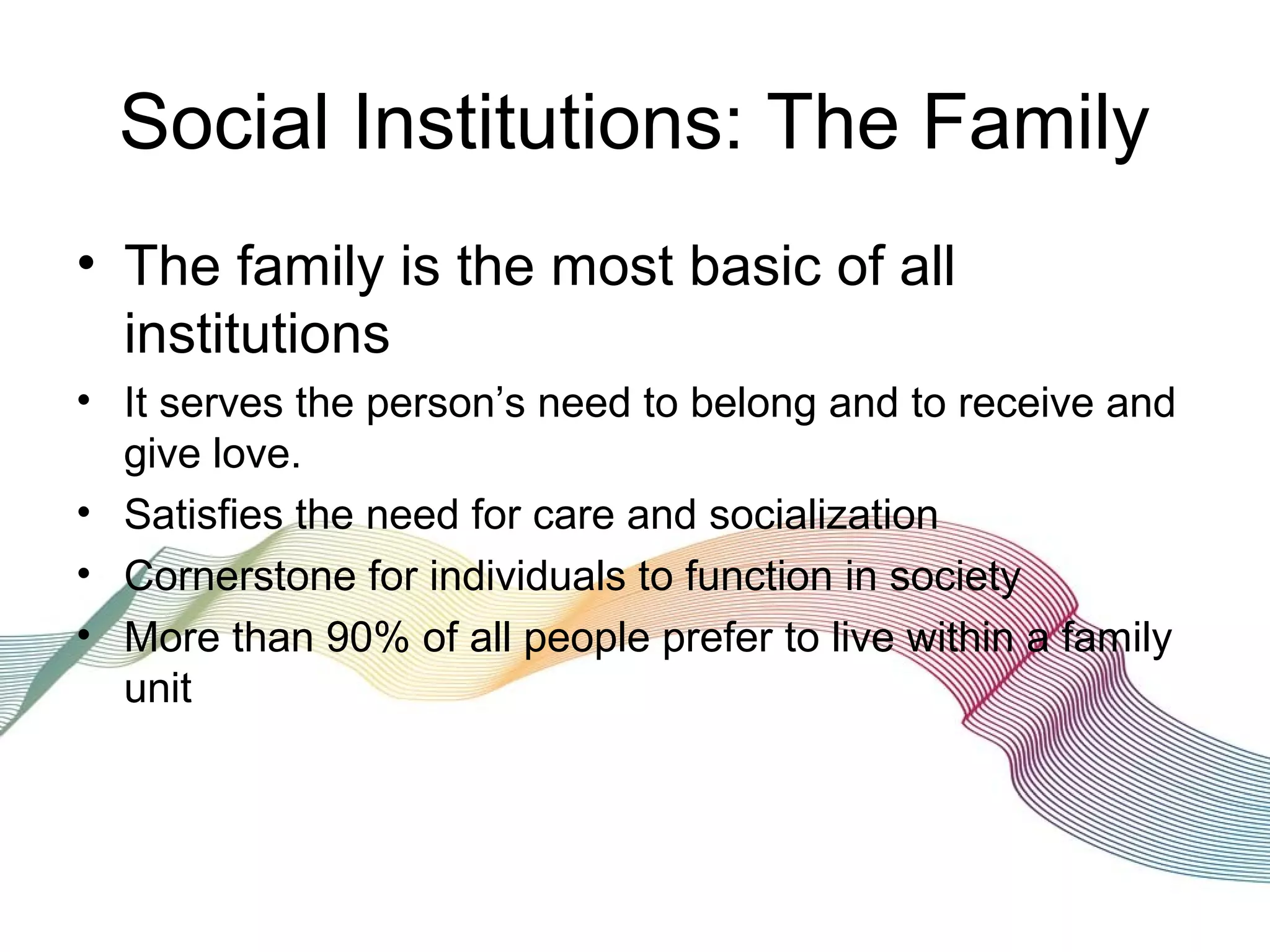 social institutions | PPT