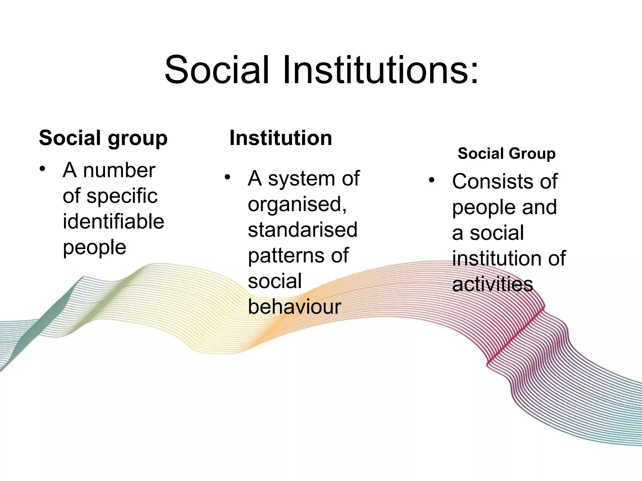 social institutions | PPT