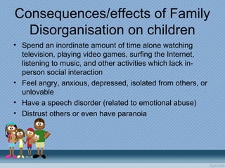 Study unitb 12.1 family disorganisation | PPT