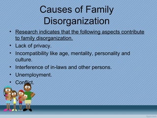 Study unitb 12.1 family disorganisation | PPT