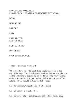 Study UnitTypes of BusinessWritingNo matter what.docx