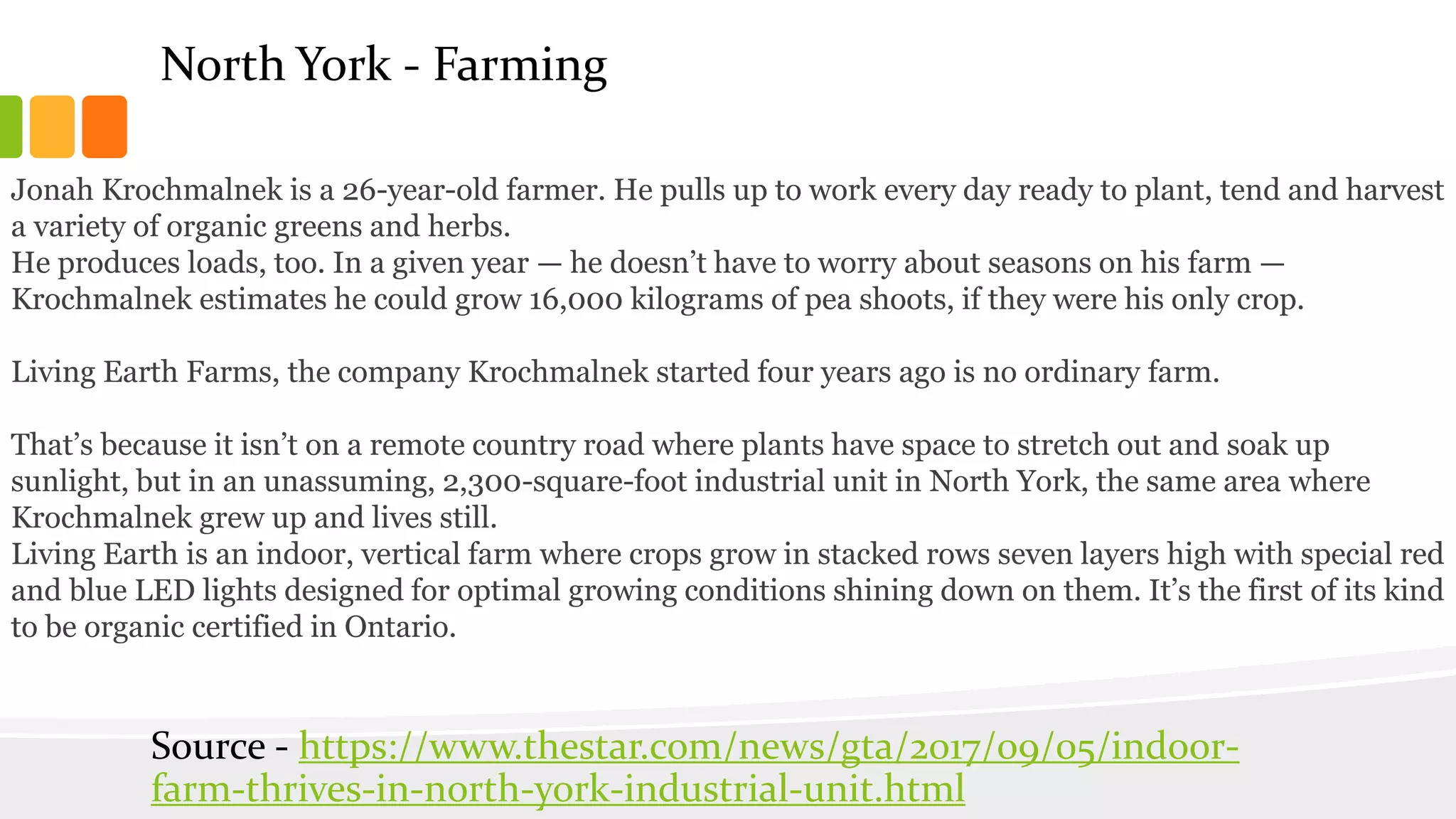 Study – Vertical farming - November 2017 | PPTX