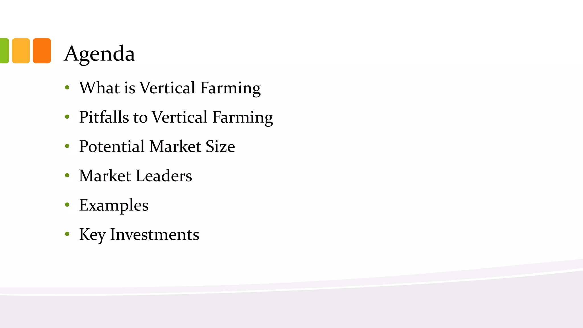 Study – Vertical farming - November 2017 | PPTX