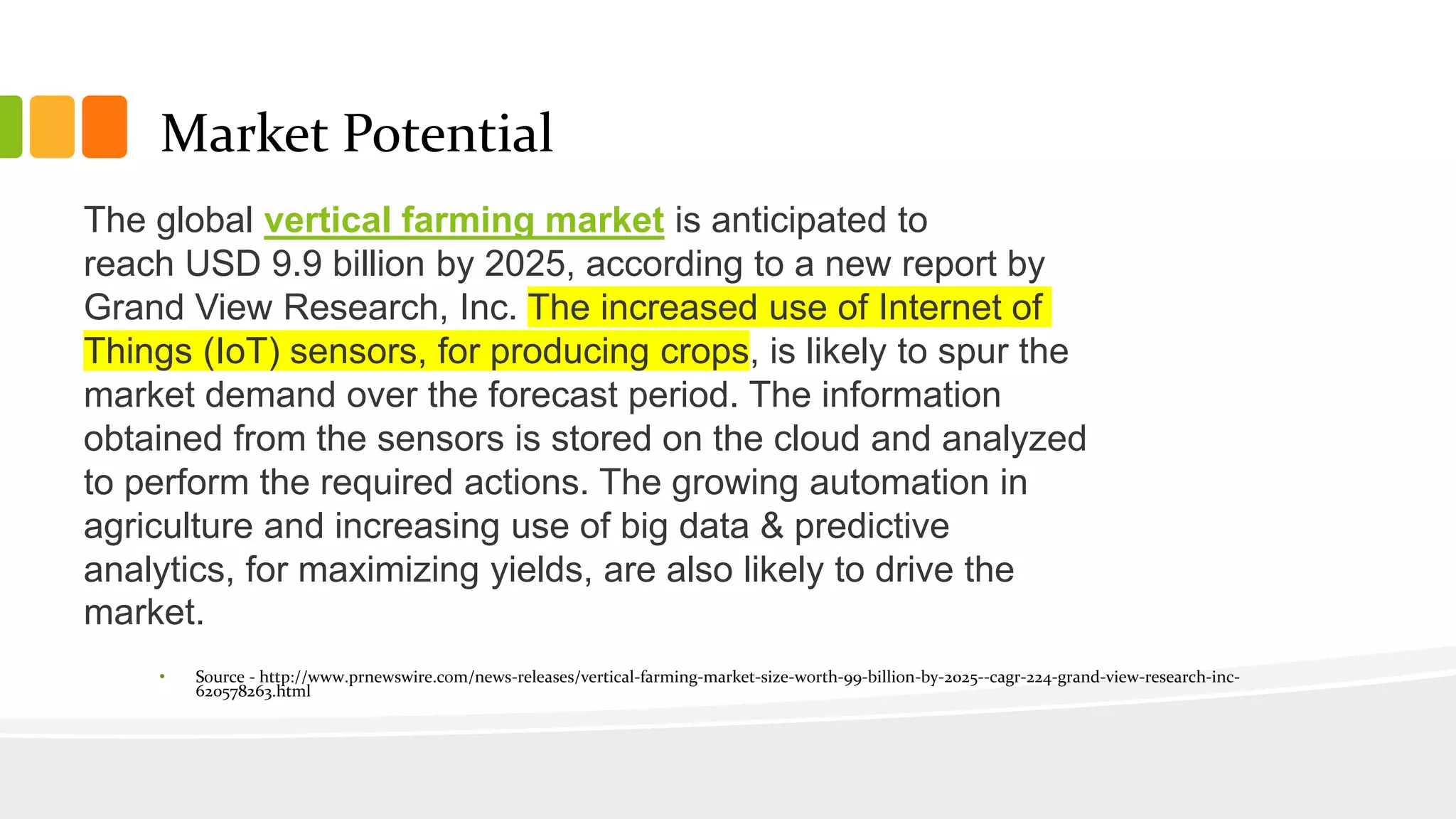 Study – Vertical farming - November 2017 | PPTX