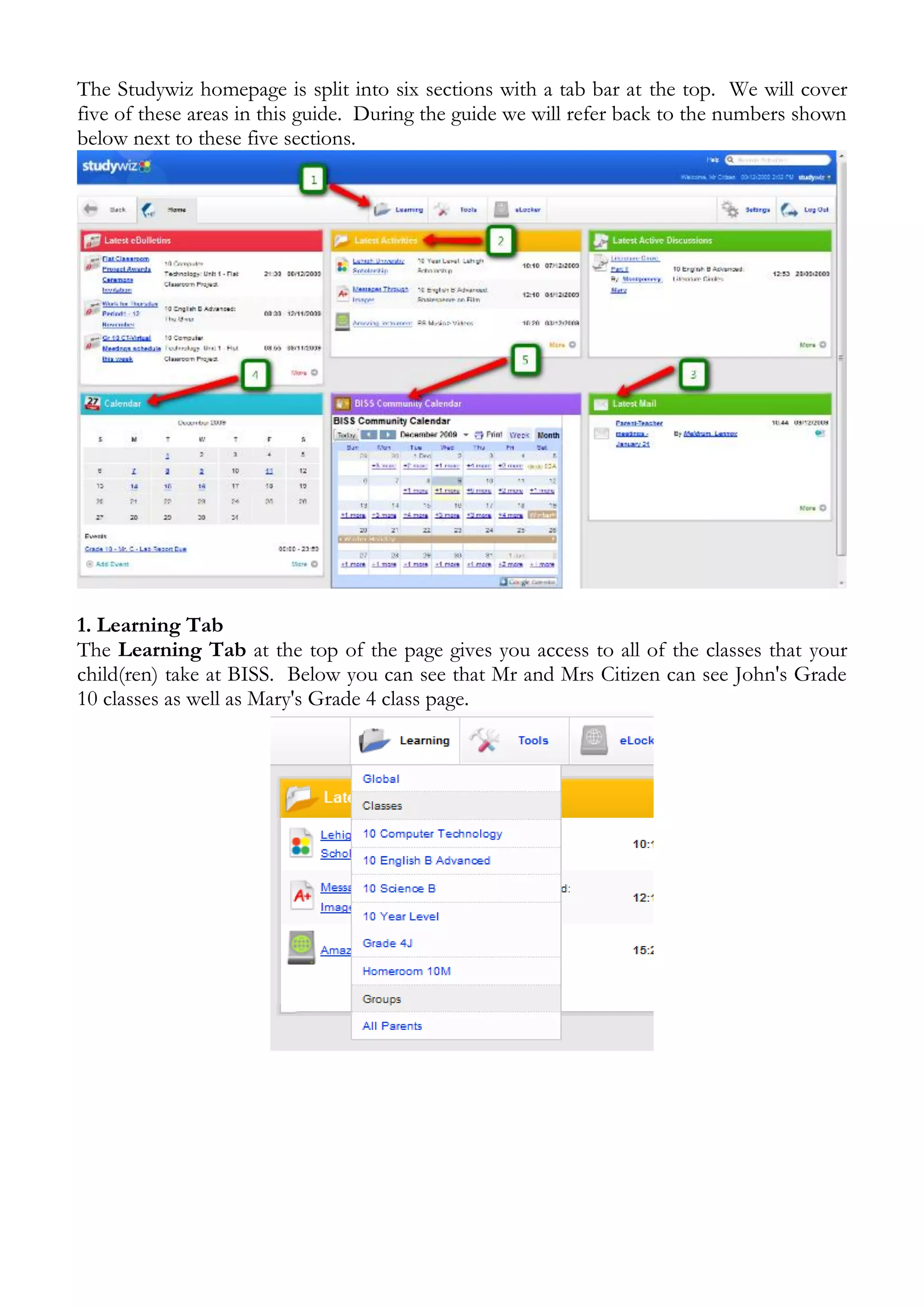 Studywiz for parents (introduction guide) | PDF
