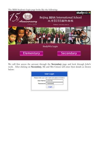 Studywiz for parents (introduction guide) | PDF