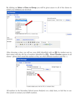 Studywiz for parents (introduction guide) | PDF