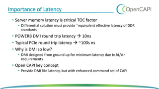 Open CAPI, A New Standard for High Performance Attachment of Memory ...
