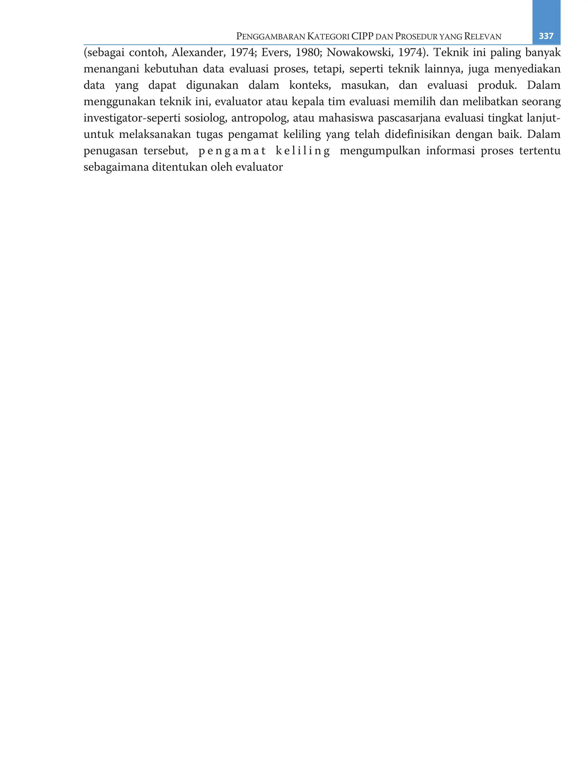 model evaluasi program cipp oleh stufflebeam | PDF