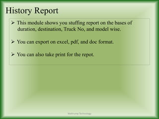 Stuffing and packing system | PPTX
