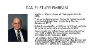 LA EVALUACIÓN ORIENTADA AL PERFECCIONAMIENTO POR STUFFLEMBEAM. | PPTX