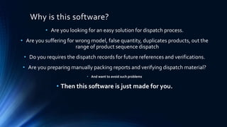Stuffing and Packing list software | PPTX