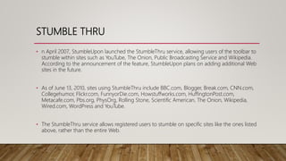 Stumble Upon | PPTX