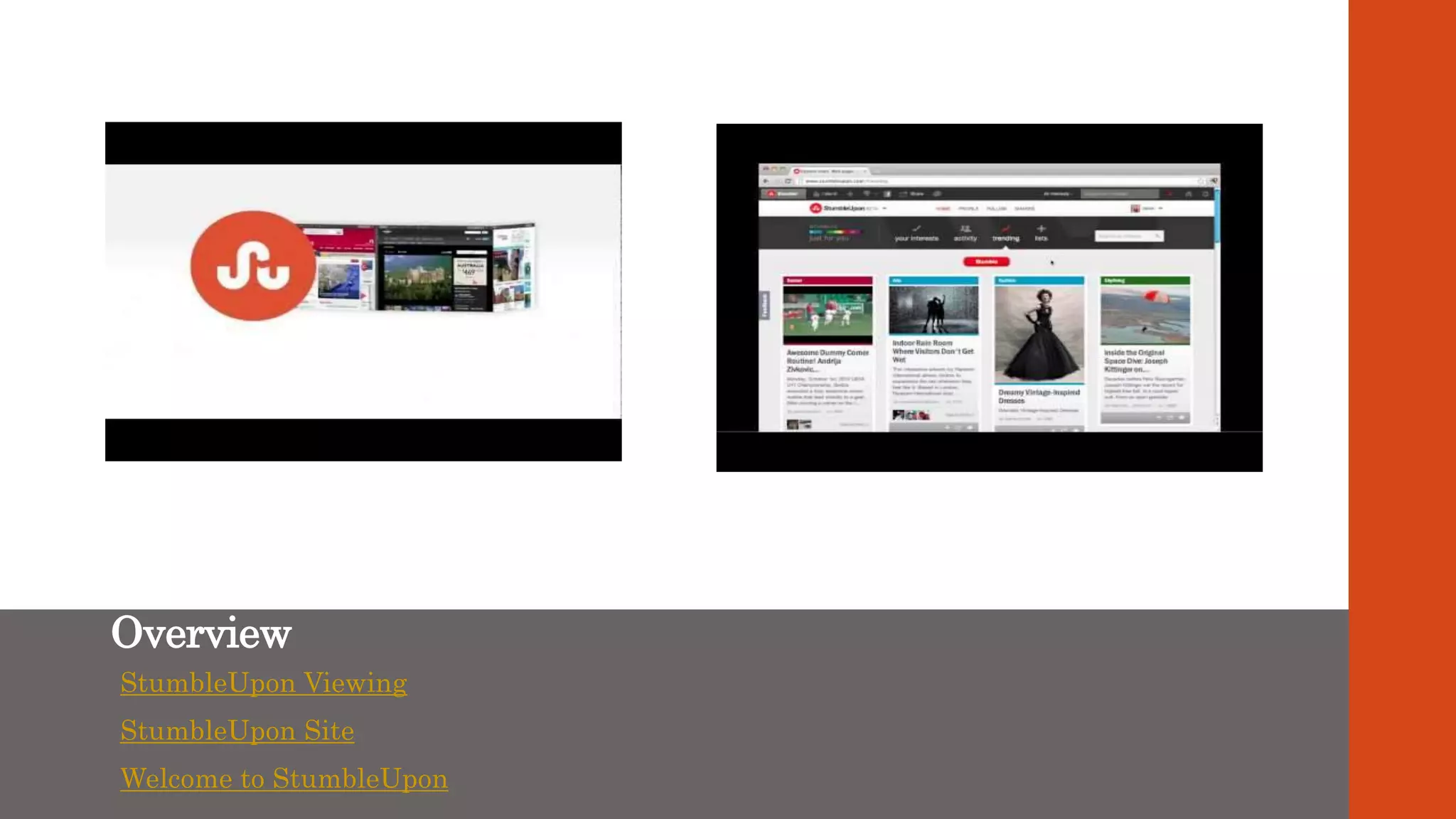 StumbleUpon presentation | PPT